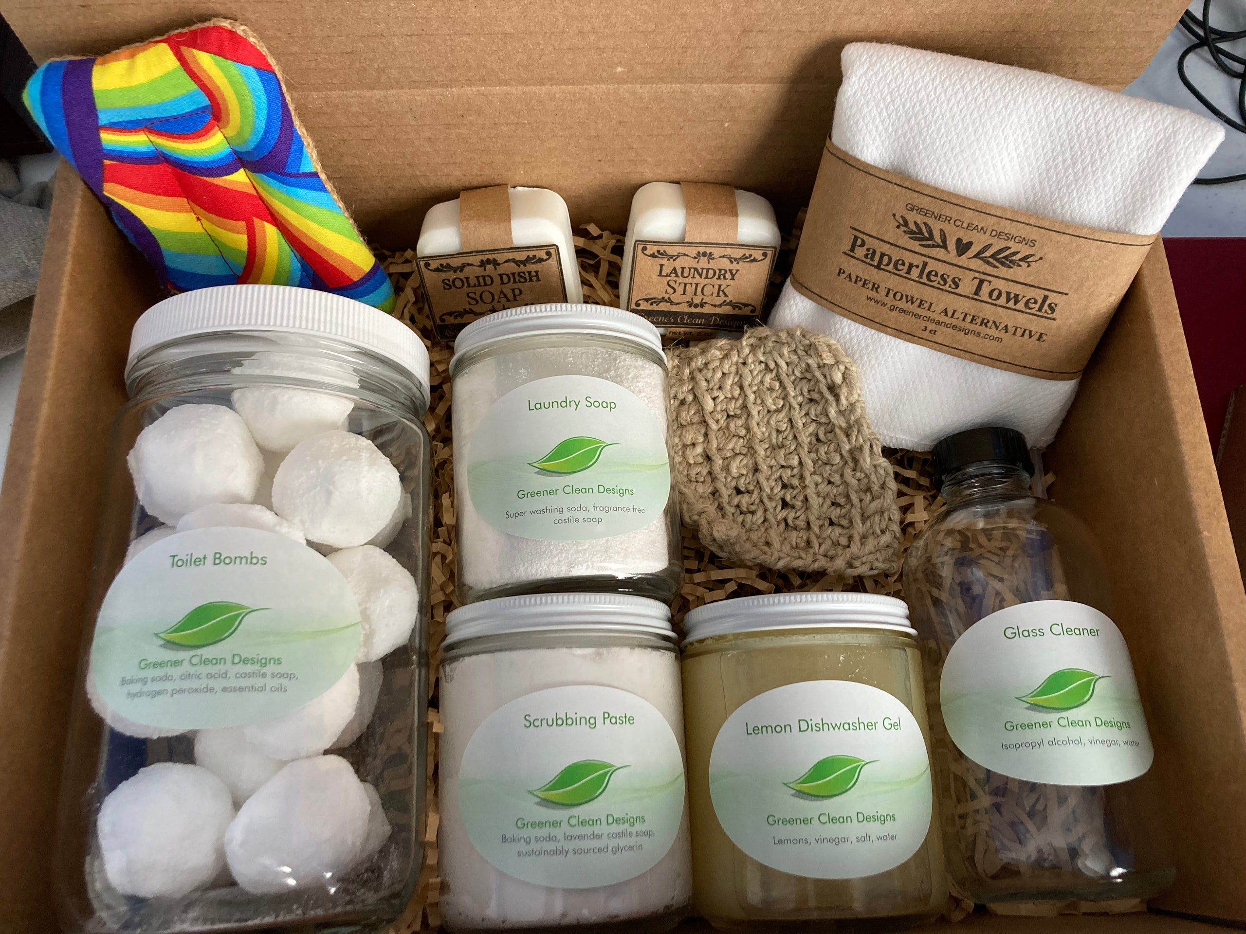Zero Waste Natural Cleaning Starter Set | Greener Clean Designs
